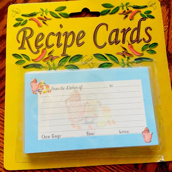 Kitchen | Vintage Receipe Cards 9s | Poshmark